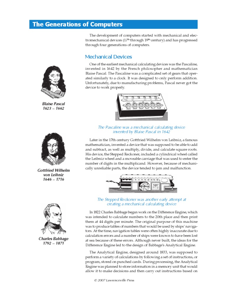 The Generations of Computers | PDF