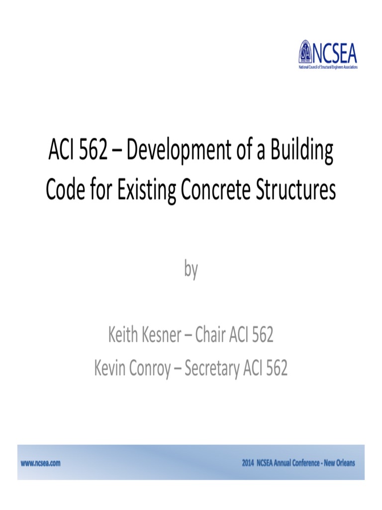 ACI 562: Code for Concrete Repairs | PDF | Strength Of Materials ...