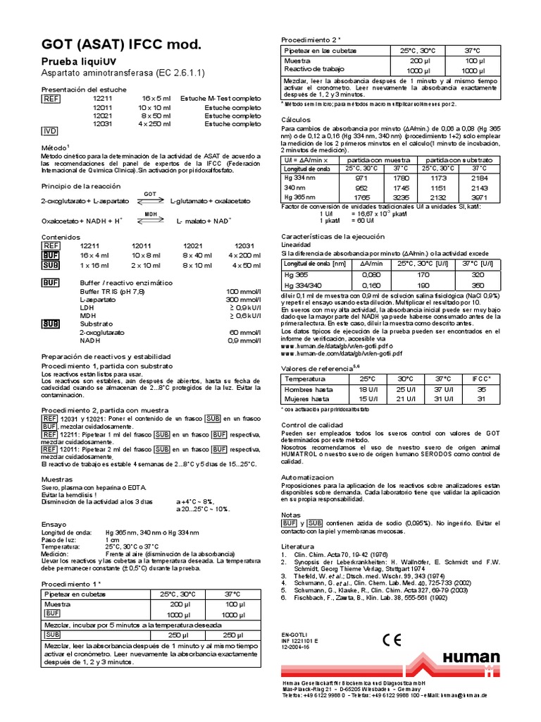 TGO - Inserto Human | PDF | Química | Ciencias fisicas