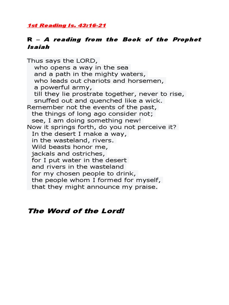 Liturgy Readings 6 | PDF | Eternal Life (Christianity) | Jesus