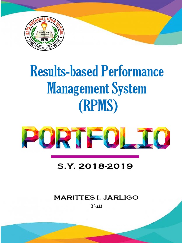 Results-Based Performance Management System (RPMS) : Marittes I ...