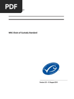 MSC Chain of Custody Standard - Default Version v5 0 | PDF | Business