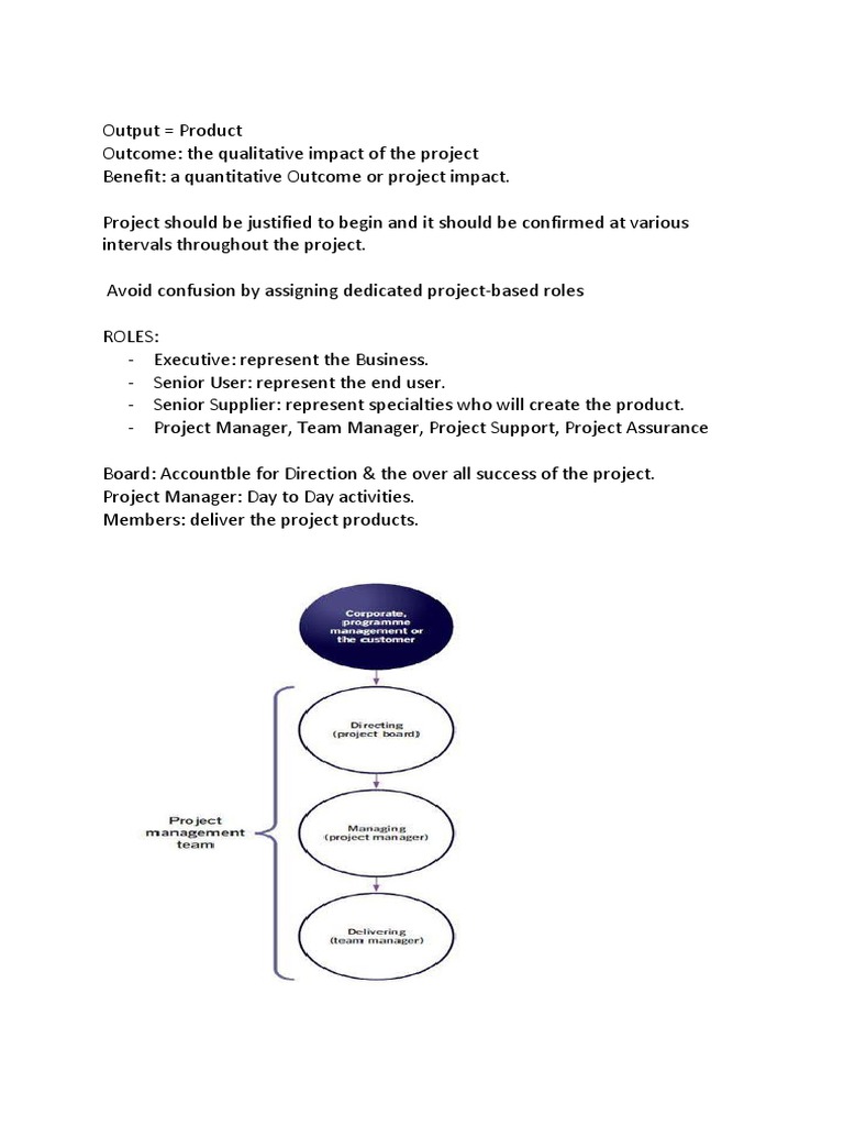 Prince2 Summary | PDF | Business | Economies