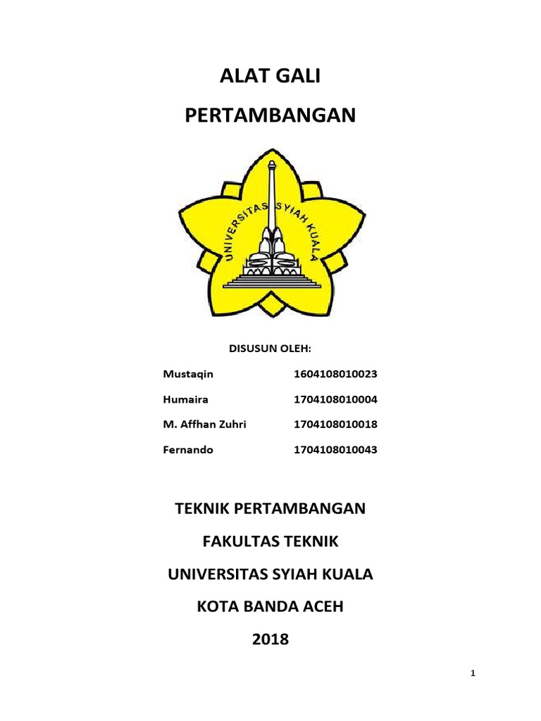 Alat Gali Pertambangan: Jenis dan Fungsi | PDF