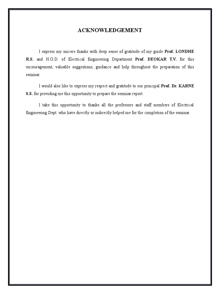 ACKNOWLEDGEMENT | PDF | Solar Energy | Energy Technology