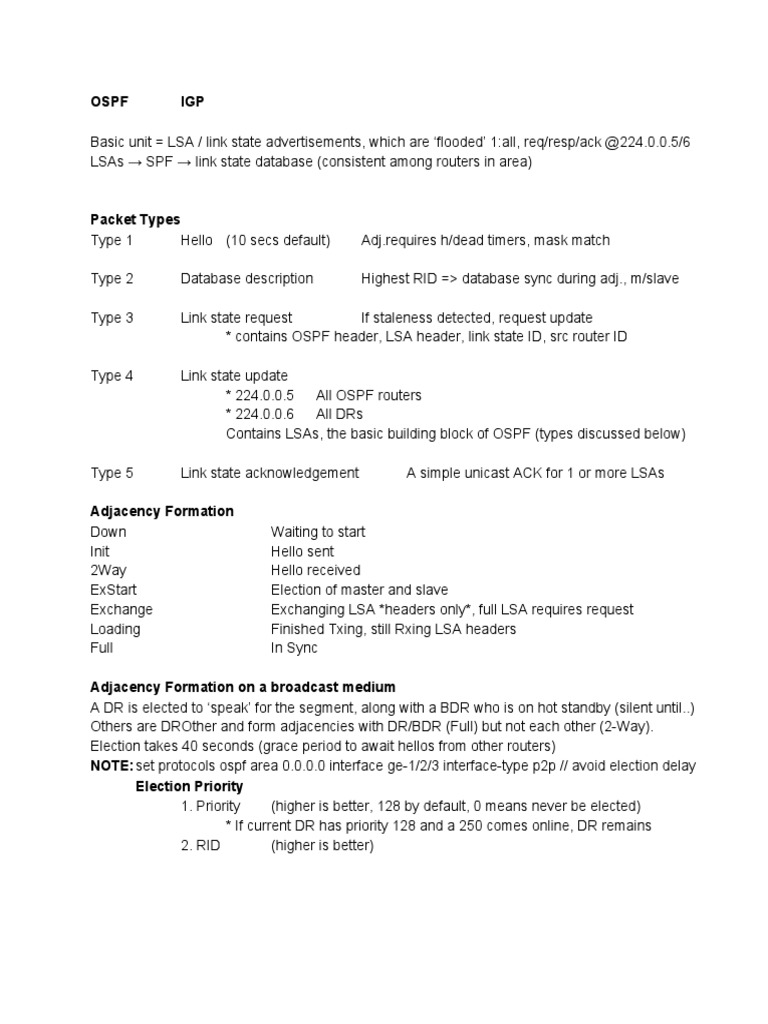 Jncis SP Ospf | PDF | Internet Protocols | Internet
