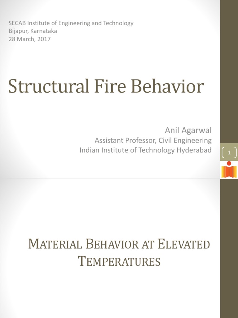 Material Behavior at Elevated Temperatures: An Analysis of Structural ...