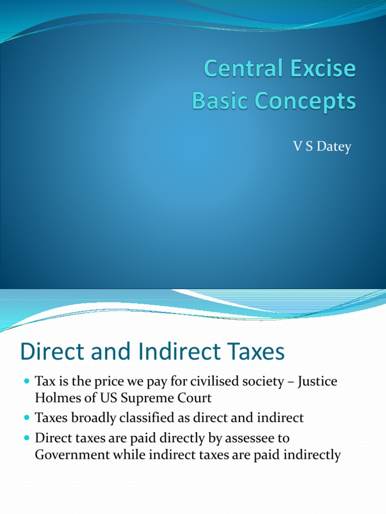 Central Excise - ICSI Presentation | PDF | Invoice | Taxes