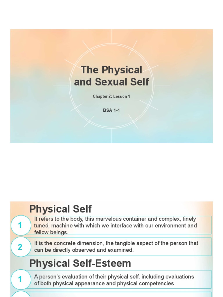 The Physical and Sexual Self | PDF | Sexual Intercourse | Human Sexual ...