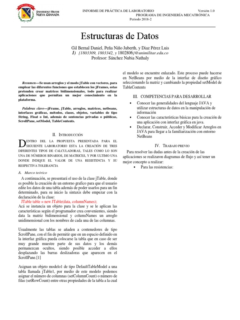 Informe 2 | PDF | Java (lenguaje de programación) | Matriz (Matemáticas)
