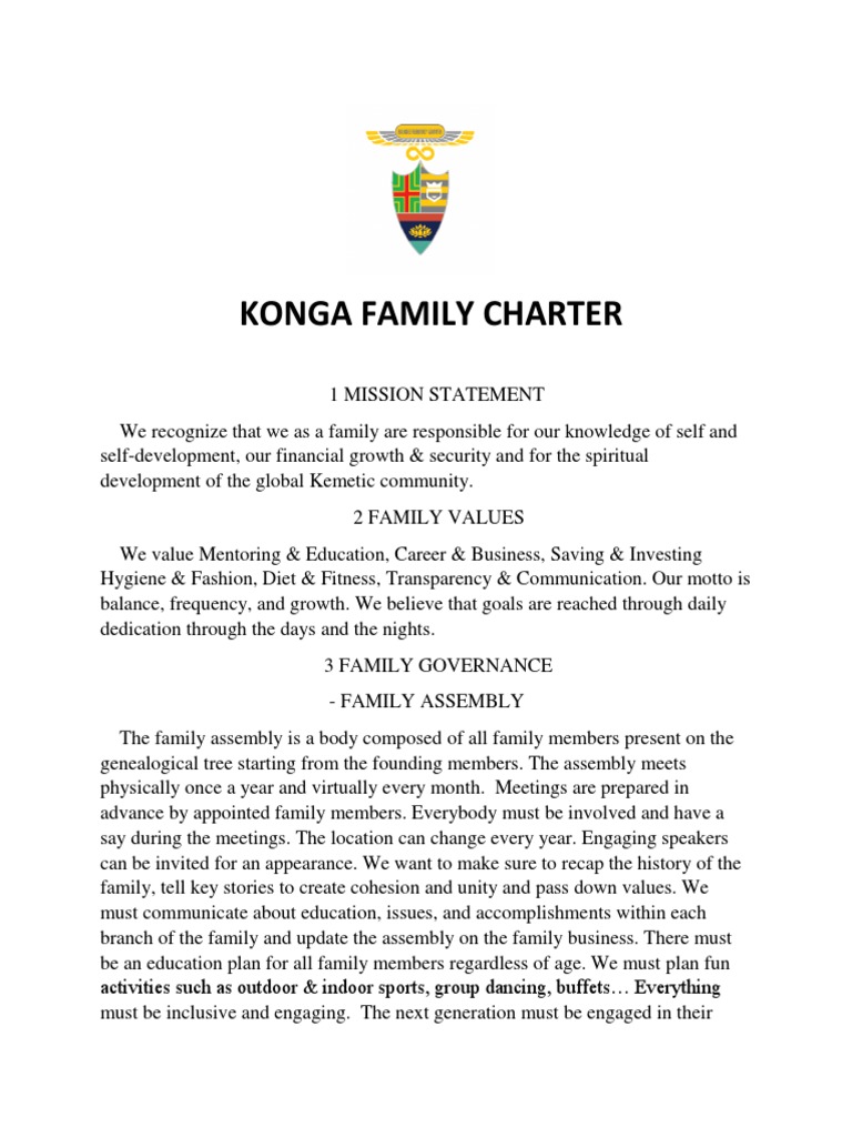 Konga Family Charter | PDF | Computer Security | Security