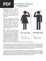 Tannen's Gender Language Contrasts | PDF | Human Communication ...