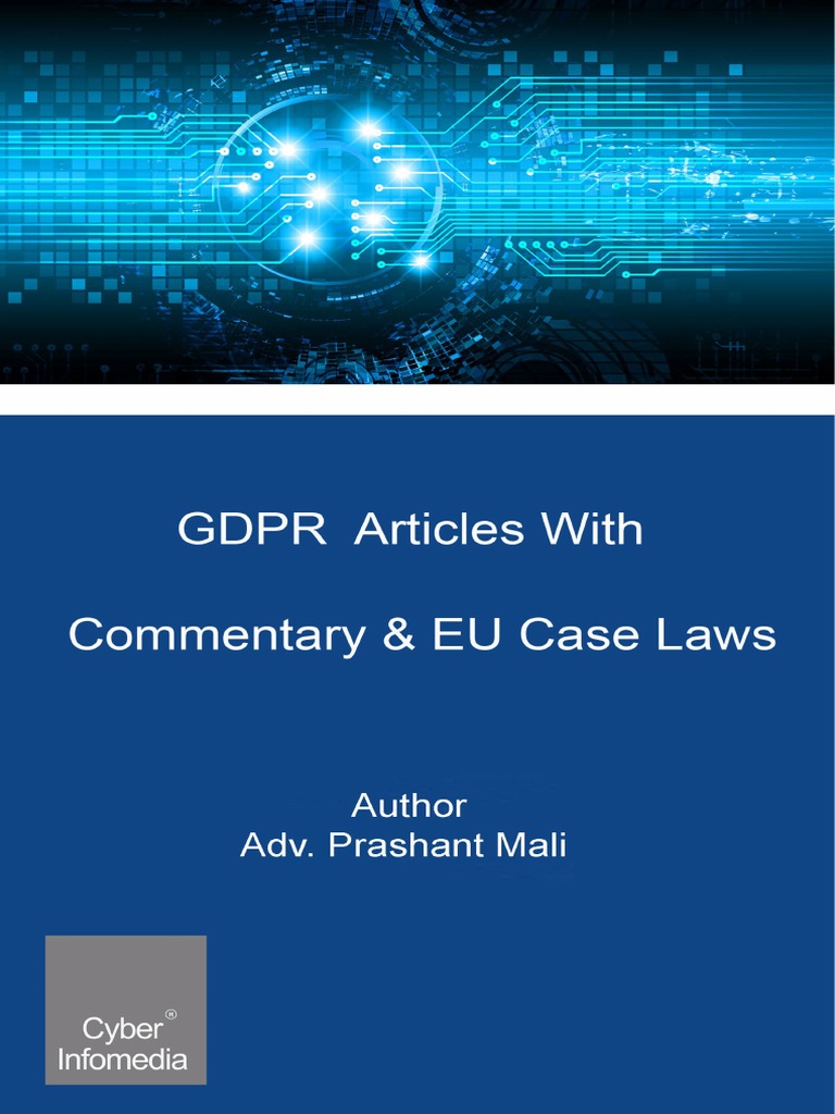 GDPR Articles With Commentary & EU Case Laws PDF | PDF | Information ...