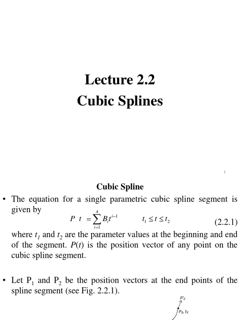 Cubic Spline PDF | PDF | Spline (Mathematics) | Turbomachinery