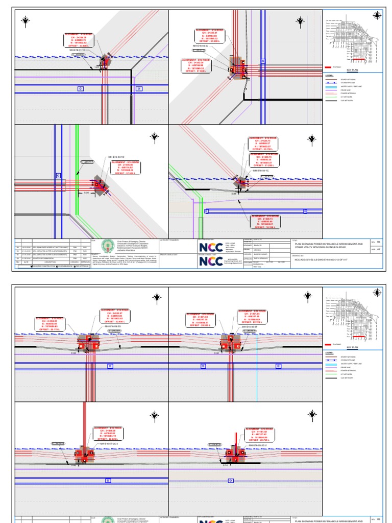 NCC Adc Xiv El Ls DWG E16 4003 013 To 017 - (Manhole Arrangement) - A2 ...