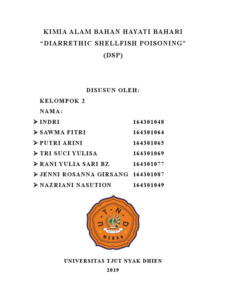 DIARRHETIC SHELLFISH POISONING New | PDF