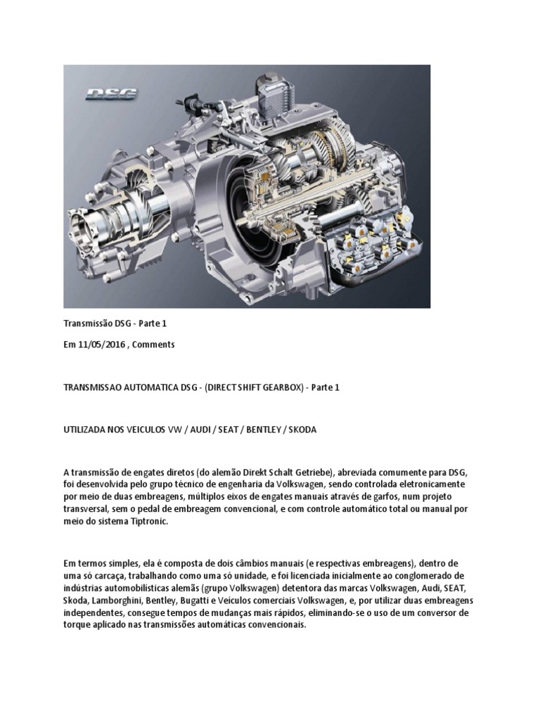 DSG Parte 1 | PDF | Volkswagen | Grupo Volkswagen