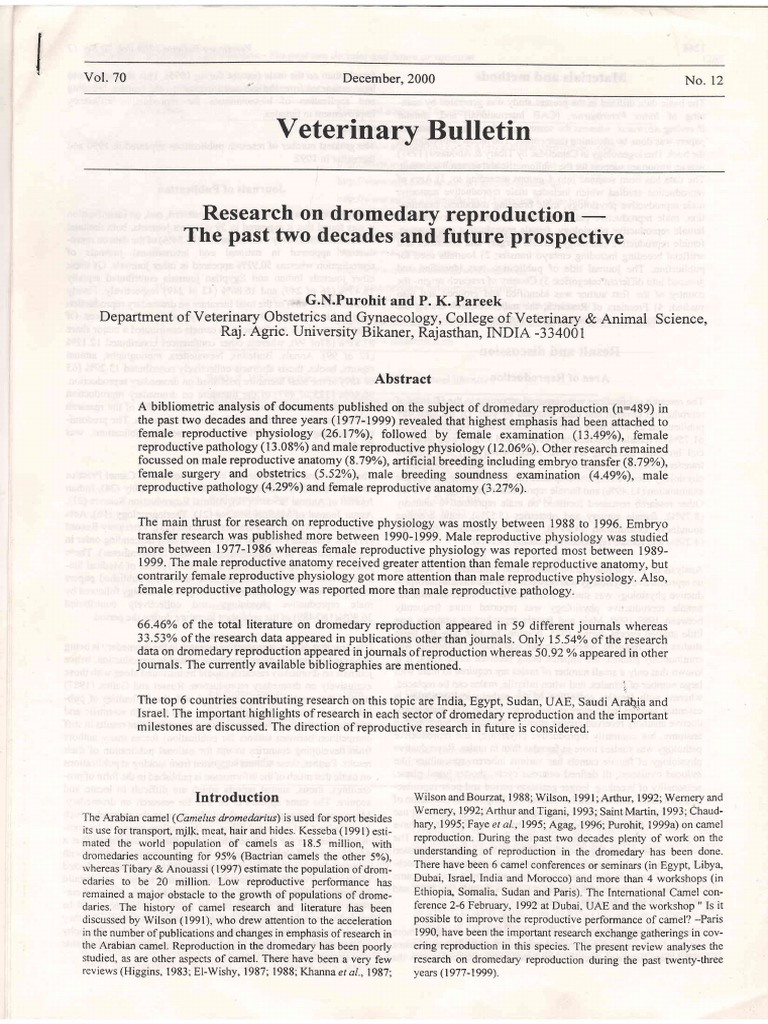 Veterinary Bulletin | PDF | Ovary | Pregnancy