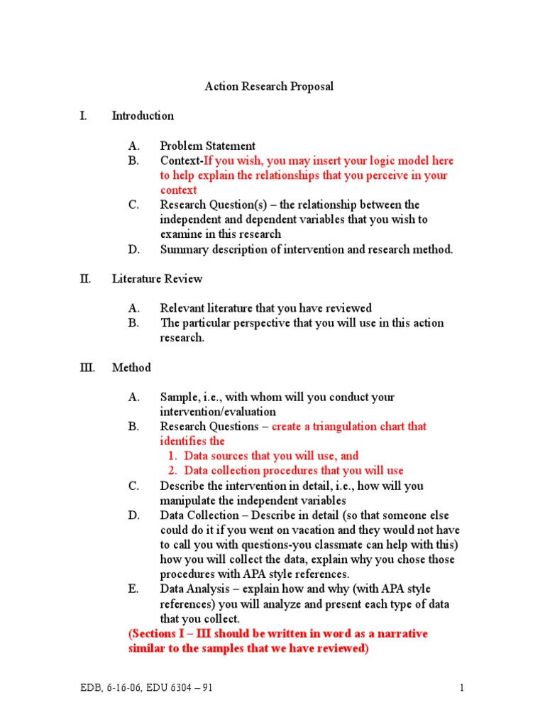 Action Research Proposal Outline | PDF | Data Analysis | Data