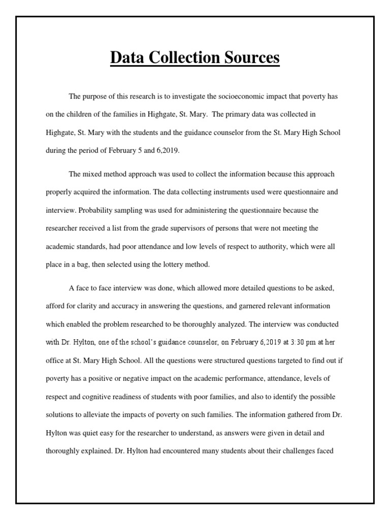 Caribbean Studies Data Collection Sources Sample | PDF | Sampling ...