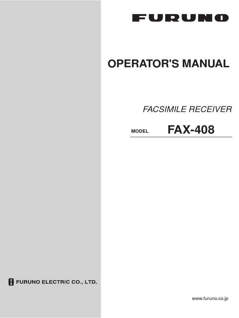 E10 Facsimile Receiver (FAX-408) PDF | PDF | Electrical Engineering ...