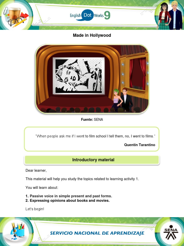 Made in Hollywood: Introductory Material | PDF | Language Mechanics ...
