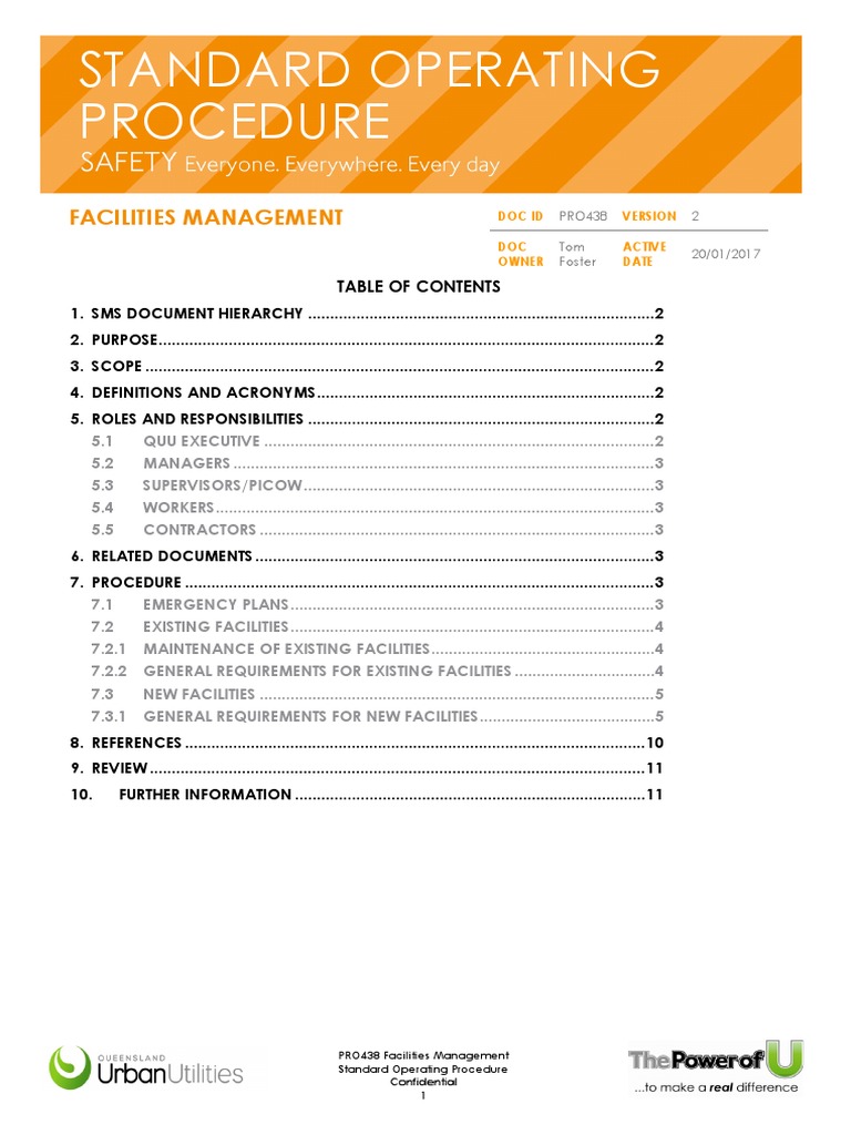 Pro438 Standard Operating | PDF | Emergency Management | Occupational ...