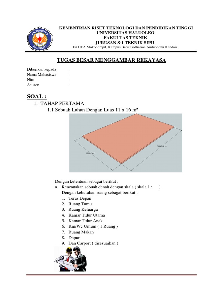 Tugas Besar Menggambar Rekayasa 1 | PDF