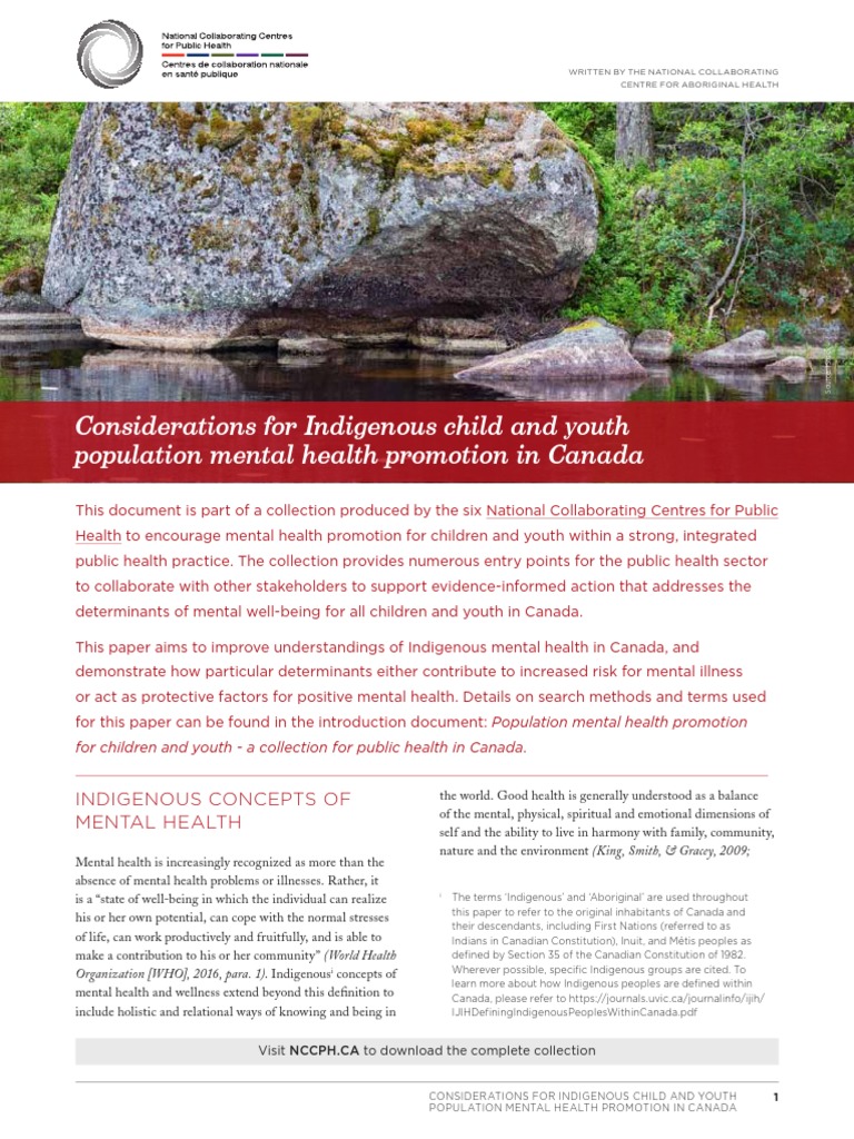 07 Indigenous MentalHealth NCCPH 2017 EN PDF | PDF | First Nations ...