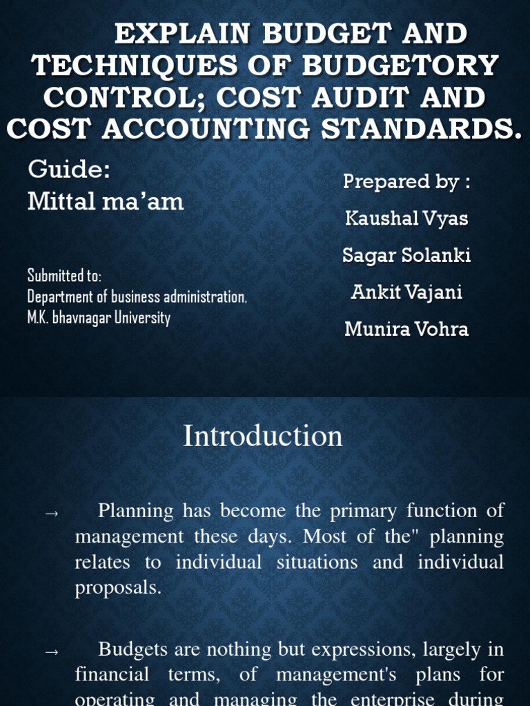 Budget and Cost Audit | Download Free PDF | Budget | Audit
