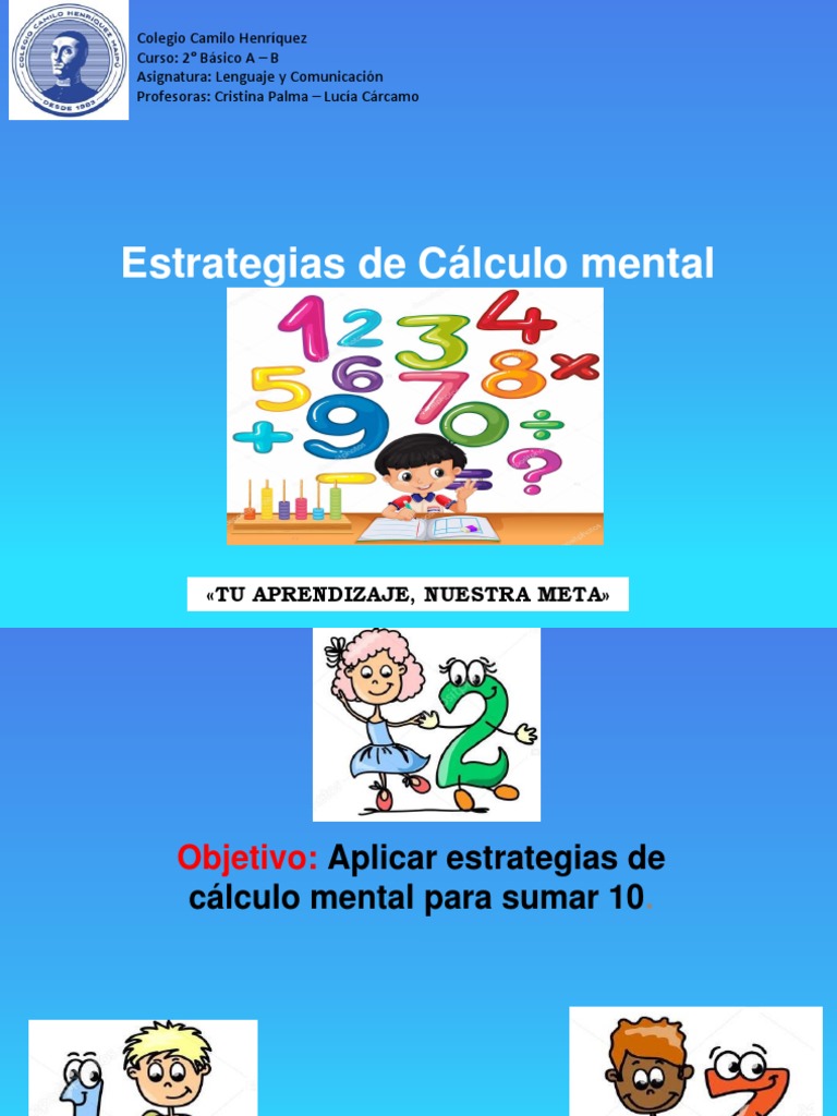 Estrategias de Suma para Niños | PDF