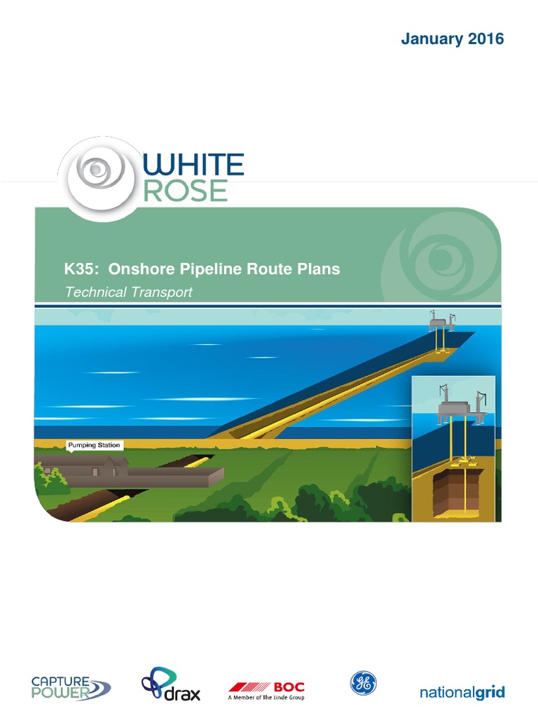 Onshore Pipeline Route Plans Overview | PDF | Carbon Capture And ...