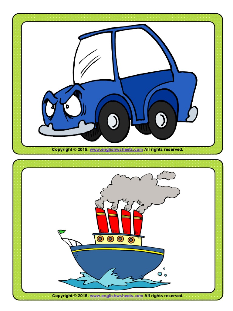 Transportation Flashcard | PDF