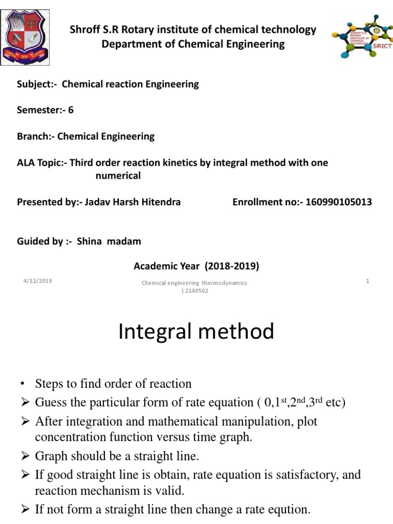 Cre Third Order Integral | Download Free PDF | Chemical Reactions ...
