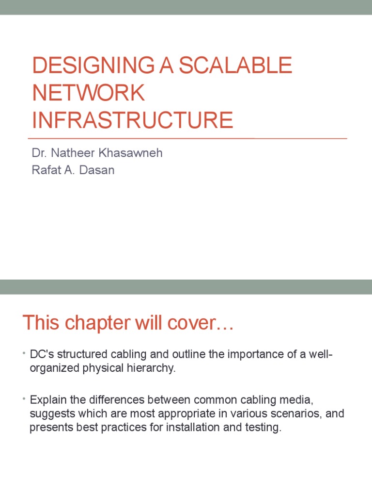 Scalable Network Infrastructure Design | PDF | Optical Fiber | Computer ...