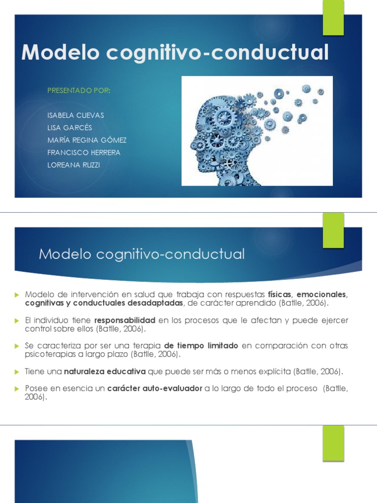 Modelo Cognitivo Conductual | PDF | Terapia racional de comportamiento emotivo | Psicoterapia