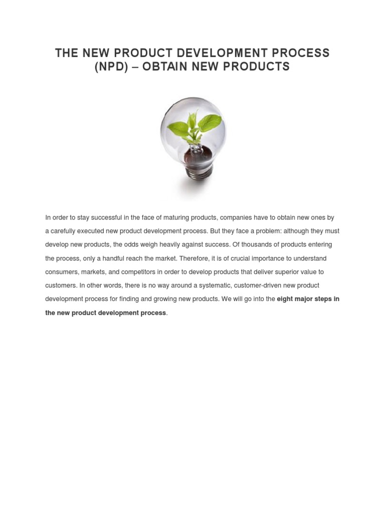 New Product Development and Challenges Report Final Draft | PDF ...