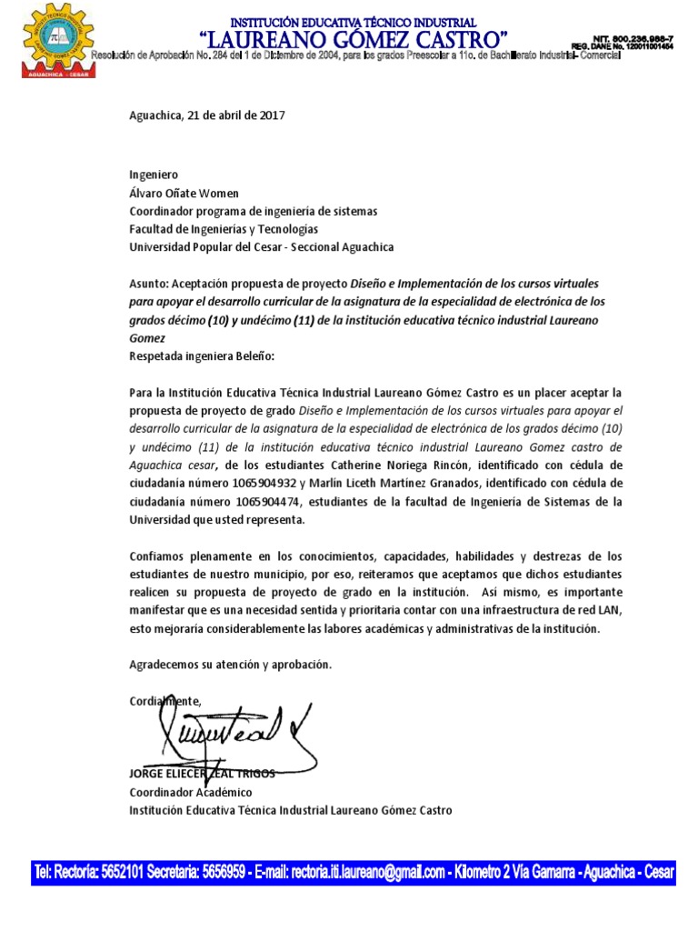 Carta Con MEMBRETE PDF | PDF