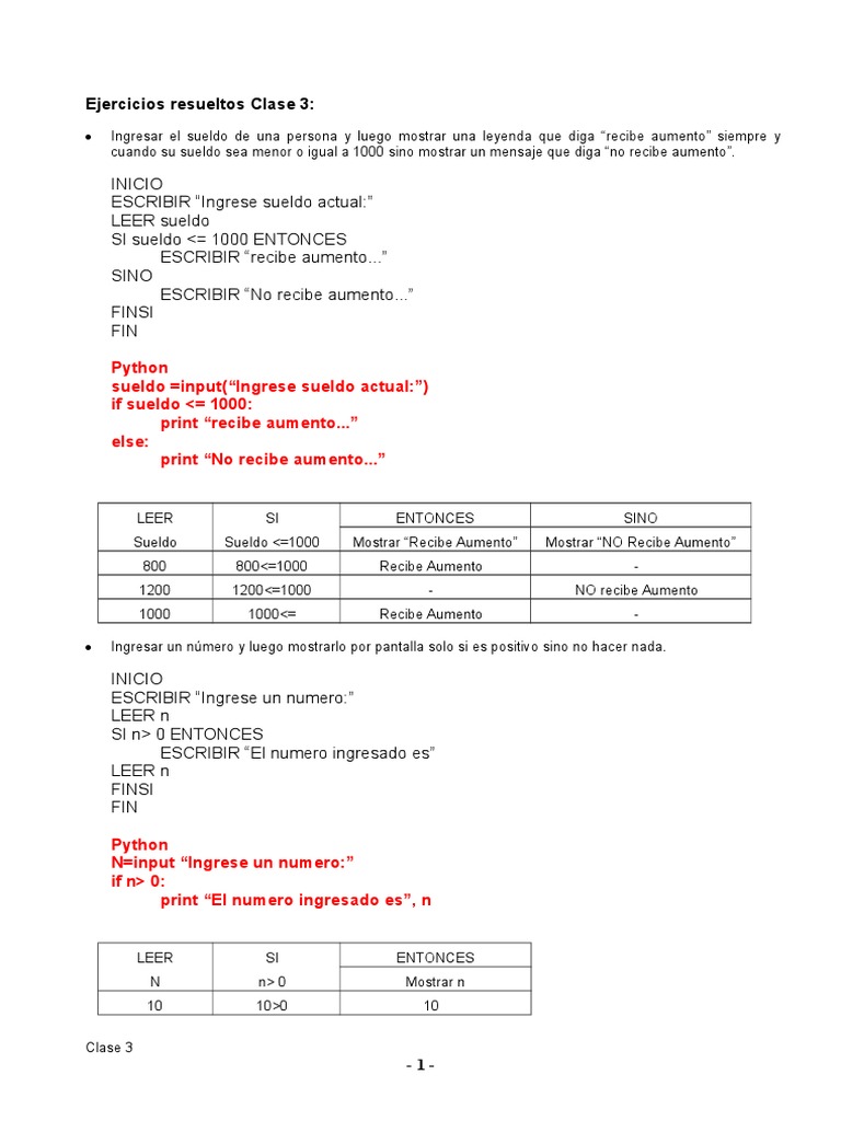 Clase 03 Ejercicios Resueltos | PDF | Business | Informática y tecnología de la información