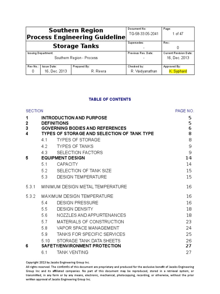 Storage Tank Guideline | PDF | Pressure | Buoyancy