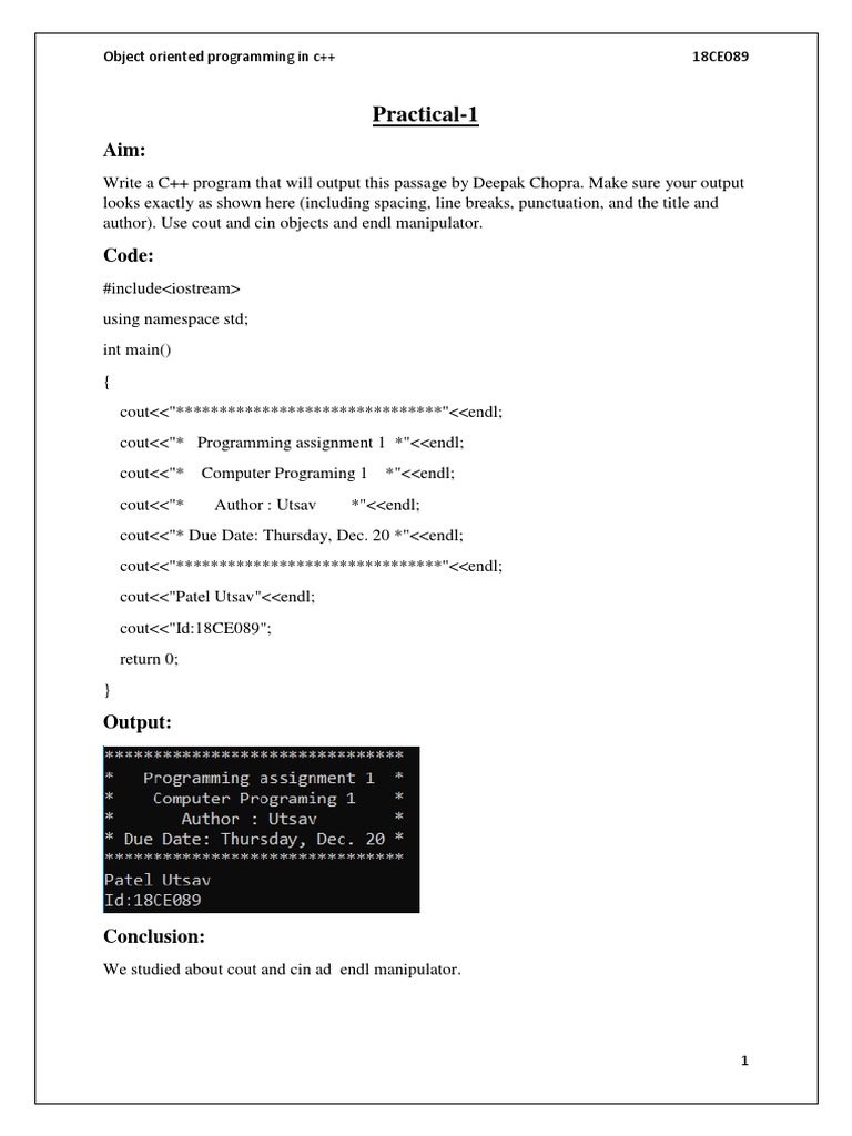 Practical Pdf Constructor Object Oriented Programming Programming 8346