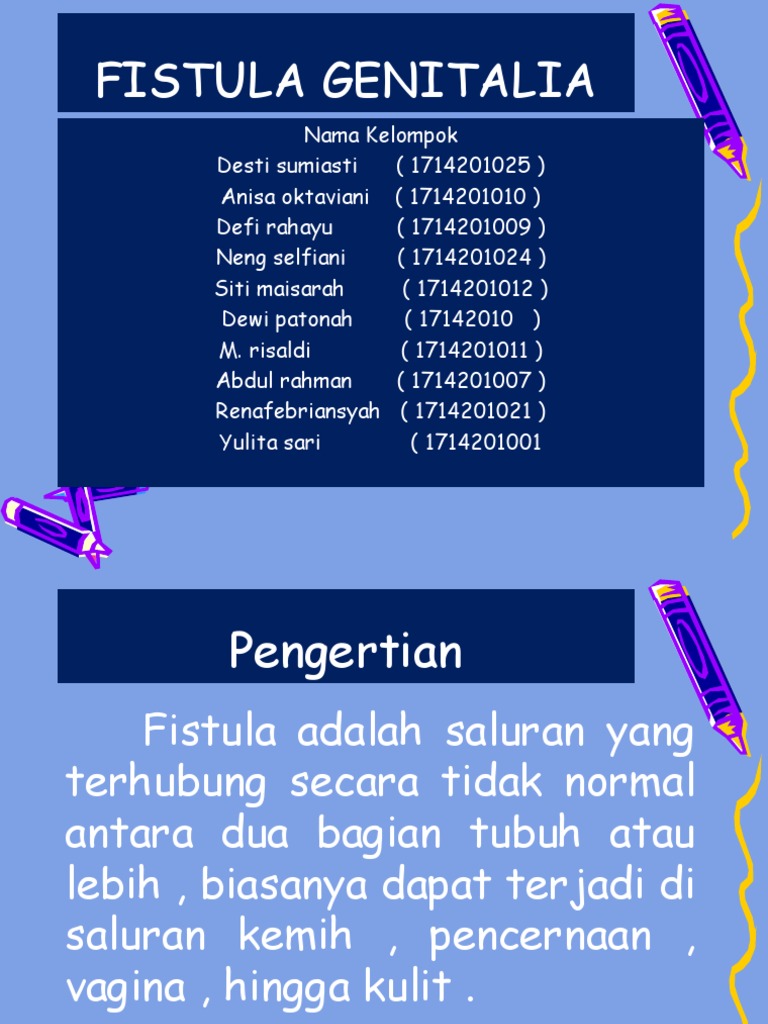 Fistula Genitalia: Definisi dan Penanganan | PDF