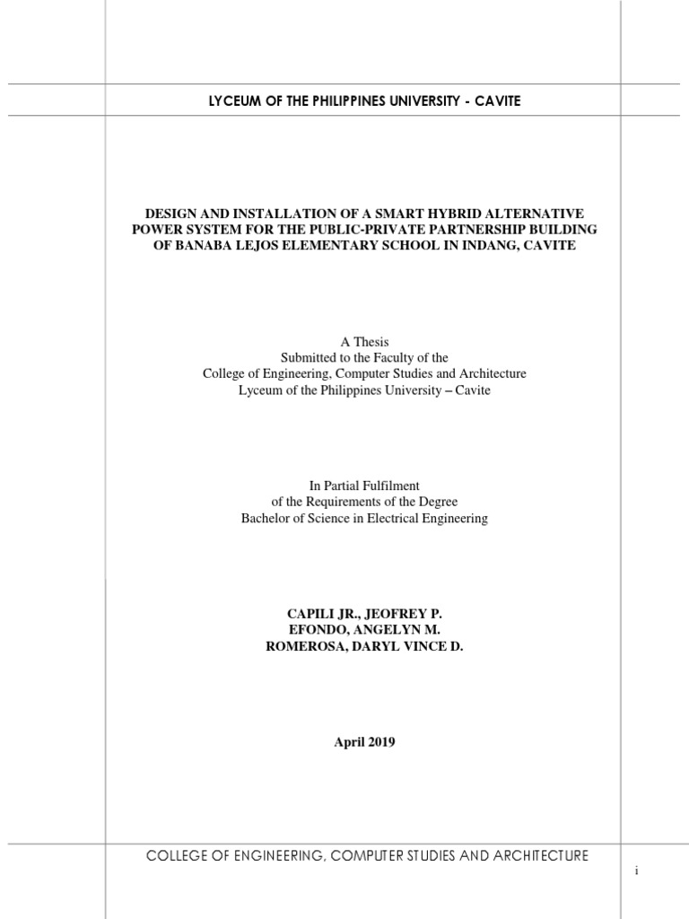Title Page HPS PDF | PDF