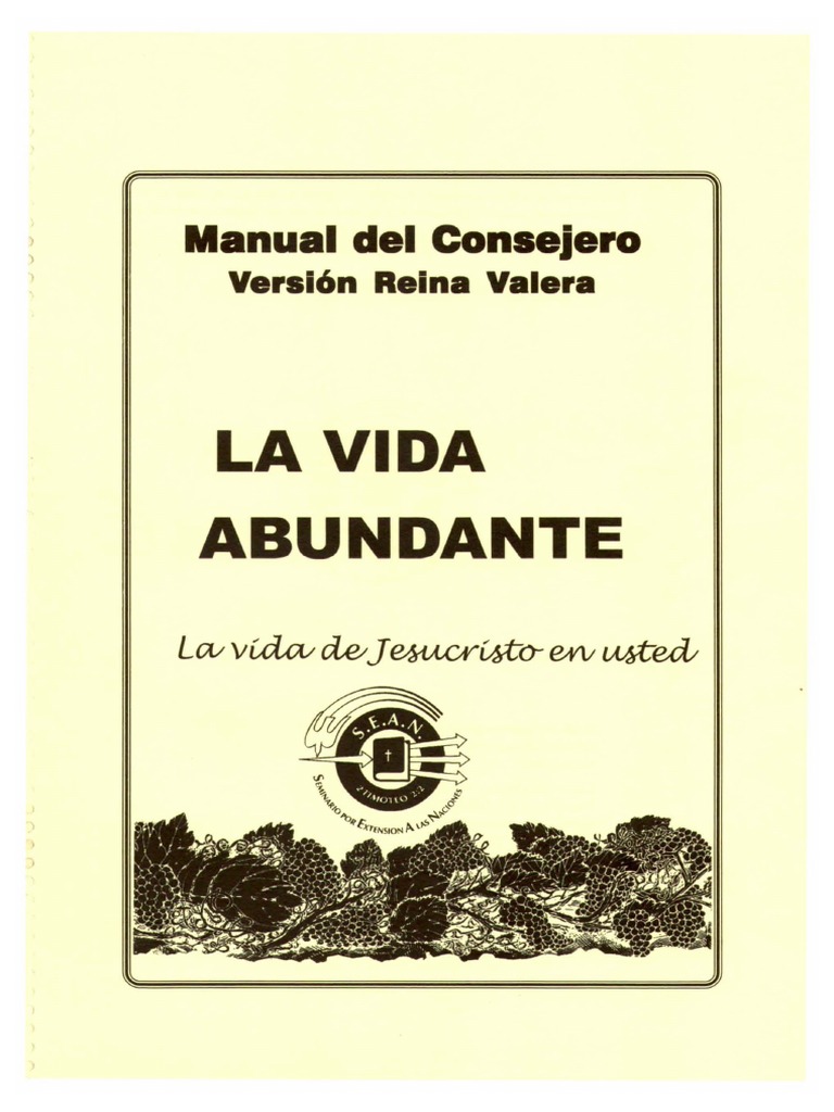 La Vida Abundante. Manual Del Maestro PDF | PDF | Jesús | Cristo (título)
