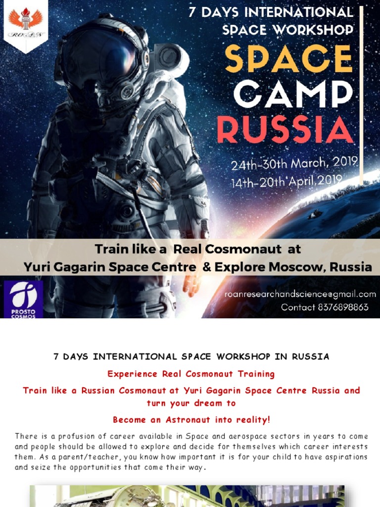 7 Days International Space Workshop Brochure PDF | PDF | Astronauts ...