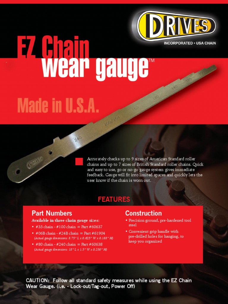 A Quick Guide to Checking Chain Wear with the EZ Chain Wear GaugeTM ...