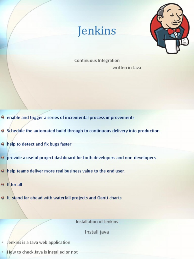 Jenkins: Continuous Integration - Written in Java | PDF | Operating ...