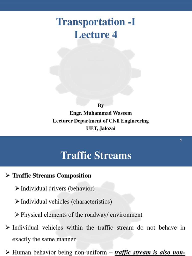 Traffic Stream Composition and Behavior | PDF | Traffic | Speed