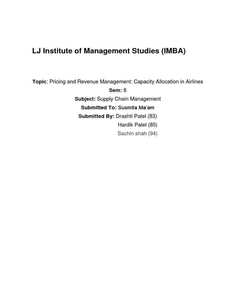 LJ Institute of Management Studies (IMBA) | Download Free PDF ...