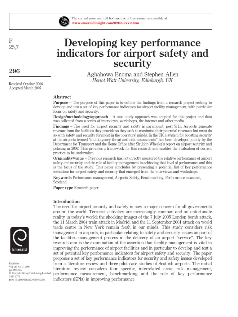 Indicadores de Performance Seguridad - AD | PDF | Risk Management ...